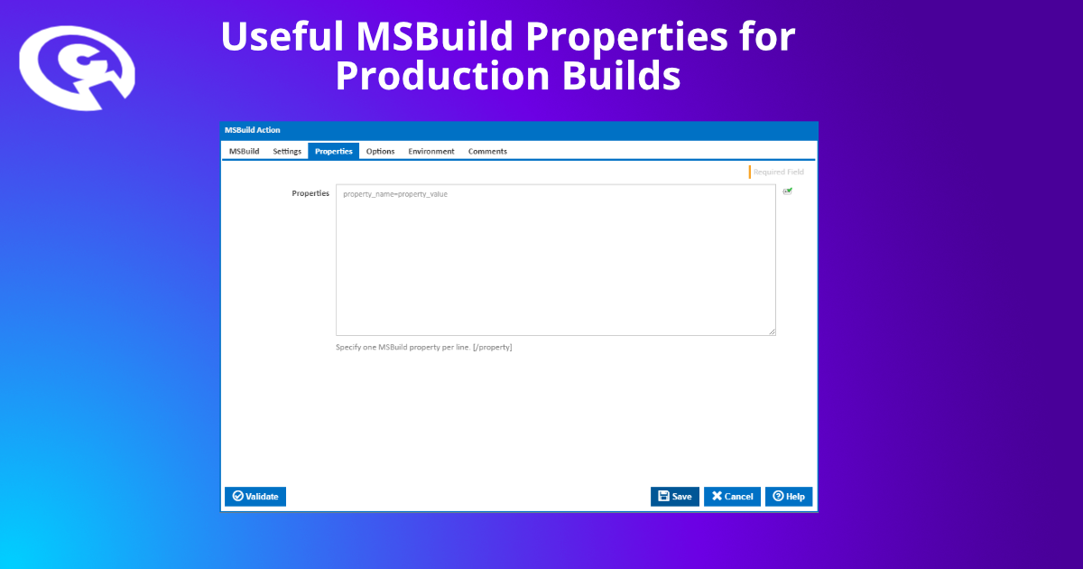 Useful MSBuild Properties for Production Builds