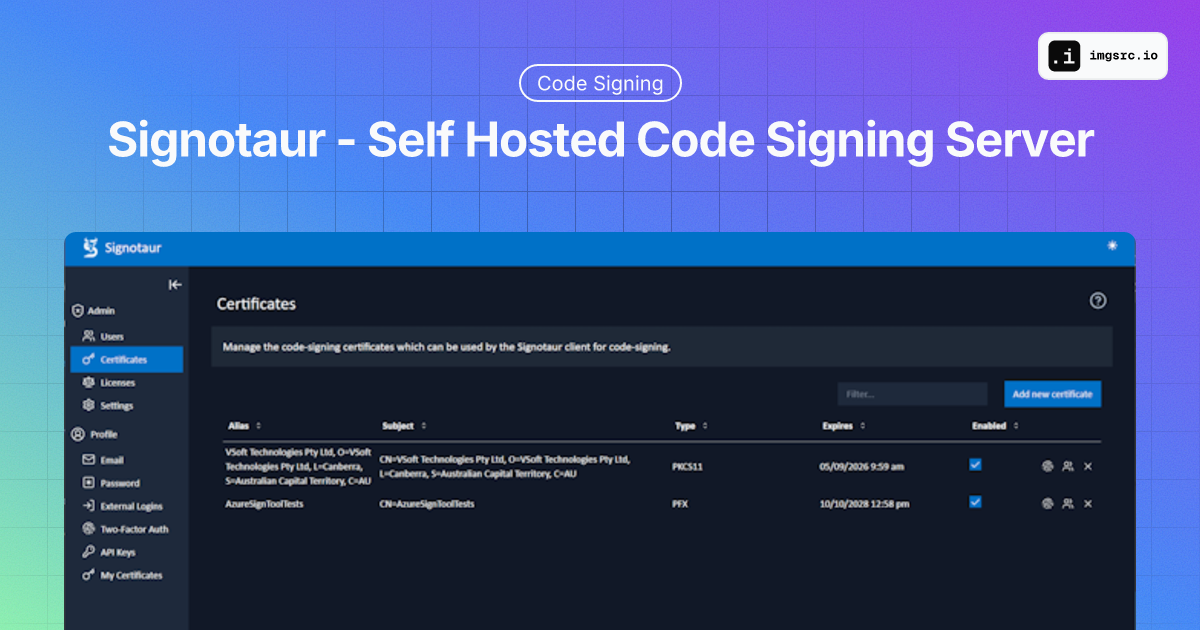 Signotaur - Code Signing Server